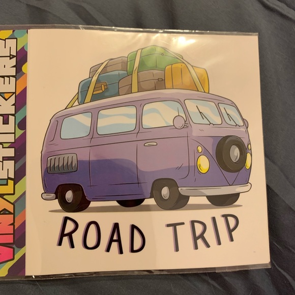 unbranded | Other | Bn Vw Bus Road Trip Vinyl Sticker Purple Bus ...